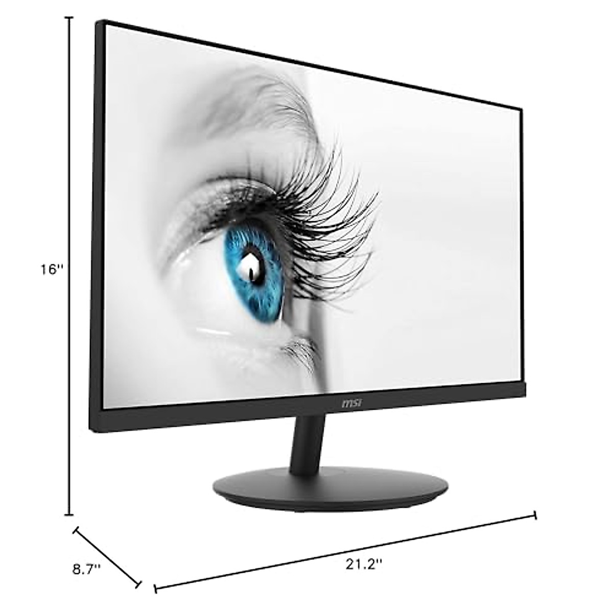 MSI Full FHD Anti-Glare 5ms 1920 x 1080 IPS 75Hz Refresh Rate FHD 24” Monitor (Pro MP242)