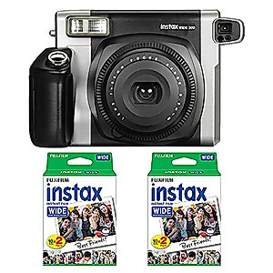 Fujifilm INSTAX Wide 300 Camera and 2 x Instax Wide Film Twin Pack - 40 Sheets