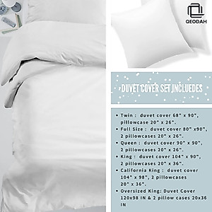 QEODAH Christmas Duvet Cover Queen Size Bedding Set 3 PCS, Black and White - Xmas Animal Pattern Design Comforter Cover & 2 Pillowcases, New Year 2023 Decorations, Soft & Warm Bedroom Bed Set