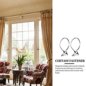 ARTIBETTER Curtain Holdback Resin Curtain Tiebacks 2pcs Lighthouse Curtain Buckle Magnet Curtain Tape White Resin Nautical Style Curtain Accessories Nautical Curtain Tie Backs