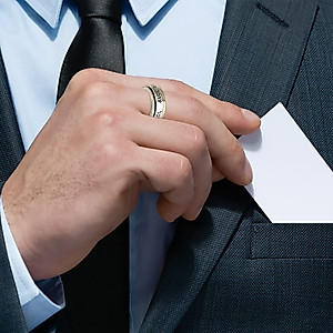 925 Sterling Silver Spinner Rings 9k / 9ct Gold Spinning Ring, This Too Shall Pass King Solomon Ring Israeli Jewish Kabbalah Blessing Ring Rare Jewelry for men/women