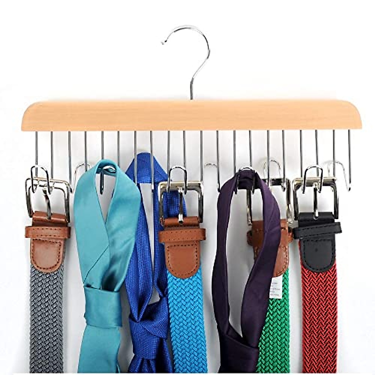 Umo Lorenzo Belt Hanger - Closet Accessories Organizer Hooks for Belts, Ties, and Scarves