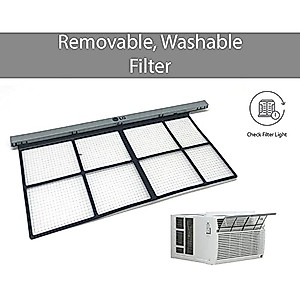 LG 10,000 BTU Window Air Conditioner, Cools 450 Sq.Ft. (18' x 25' Room Size), Quiet Operation, Electronic Control with Remote, 3 Cooling & Fan Speeds, Energy Star, Auto Restart, 115V, White