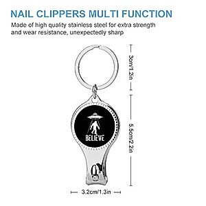 Bigfoot UFO Nail Clippers Fingernail Cutter Multifunction Nail Trimmer with Beer Bottle Opener