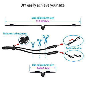 Mask Extender Lanyard,Anti-Tightening Comfortable Ear Strap Extension Hook Black 4 PCS