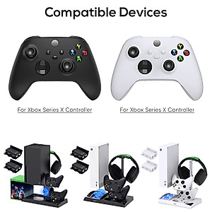 YUANHOT 2 Pack 1400mAh Rechargeable Battery Pack Compatible with Xbox Series X/S Controllers