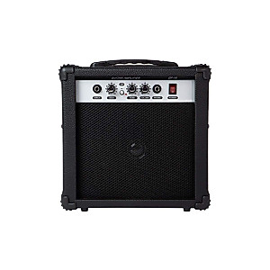 Monoprice Indo Series 6 String Electric Guitar Package, Right, Black (625904)