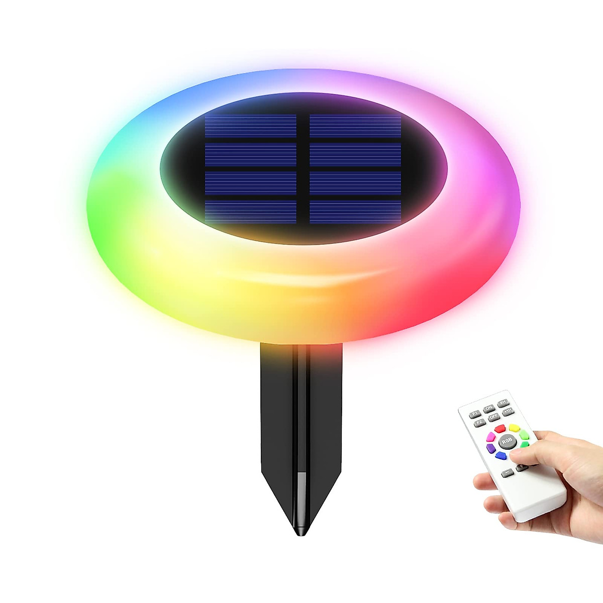 intelamp Colorful Solar Lights for Outside Solar Garden Lights (8)