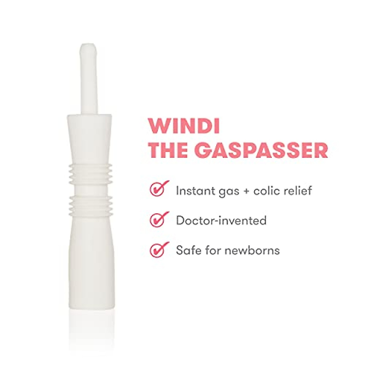 Frida Baby Fart Freeing Essentials | Includes Windi and Gassy Belly Rub for Safe, Natural, and Instant Gas and Colic Relief for Infants and Babies