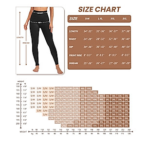 VALANDY Women’s Leggings High Waisted Tummy Control Stretch Yoga Pants Workout Running Tights Leggings for Women Plus Size 5Pack