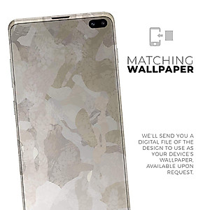 DesignSkinz Desert Camouflage V2 Protective Vinyl Decal Wrap Skin Cover Compatible with The Samsung Galaxy S20 (Screen Trim & Back Glass Skin)