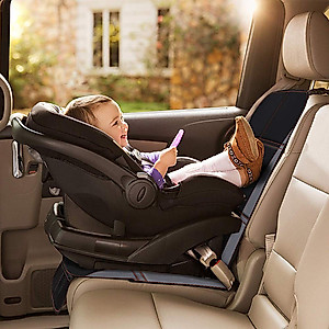 J&C Car Seat Protector 2pcs, 600D Car Seat Protector for Child & Infant Heavy Duty with Non-Slip Spots Universal Fit