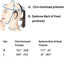 Reusable Chin Slimming Strap Face Lift Tape V Line Lifting Face Mask Double Chin Reducer Face Neck Slimmer Jawline Shaper Anti Snoring Snore Stopper (M)