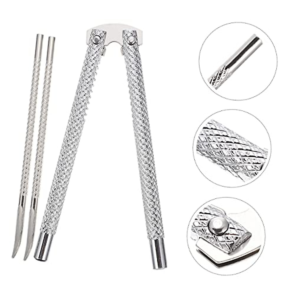 DOITOOL 1 Set Crab Claw Metal Forks Pliers Set Pliers Tool Crab Crackers Seafood Forks Picks Walnut Pecan Tool Seafood Accessory Compact Lobster Crackers Portable Crab Crackers Silver Crab