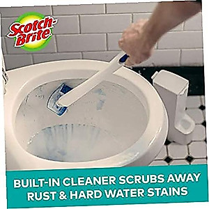 Scotch-Brite Disposable Toilet Scrubber Refills, Removes Rust & Hard Water Stains, 48 Disposable Refills