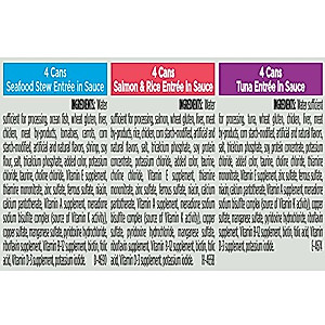 Nestle Purina Petcare 381023 36 oz Pro Plan Seafood Entrees Variety Pack (Pack of 12)