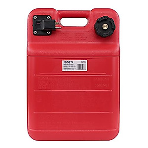 BISupply Boat Gas Tank Kit 6 Gallon - Portable Plastic Outboard Marine Boat Fuel Tank with Fill Hose