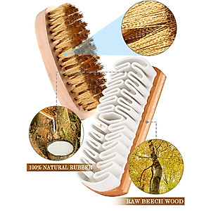 YoungJoy 4 Pcs Shoes Shine Dauber Suede Brush Nubuck Cleaner Crepe Applicators Suede Eraser Set(B)