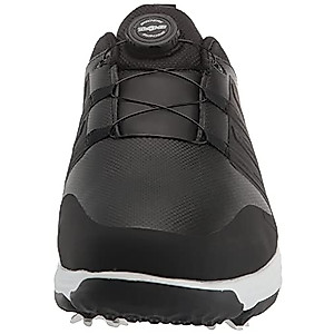Skechers Men's Torque Twist Waterproof Golf Shoe, Black, 9 Wide