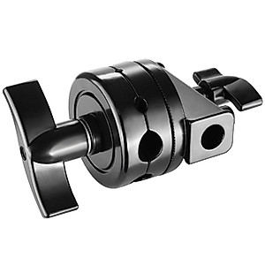 Neewer Microphone Boom pole Mounting Adapter Includes 2.5-inch Grip Head and Boom pole Support Holder, Fit on C-Stand and Mic Stand (Black)