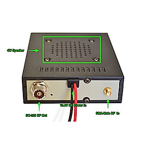 BTECH AMP-U25 Amplifier for UHF (400-480MHz), 20-40W Output (2-6W Input), Analog and Digital Modes, Compatible with All Handheld Radios: BTECH, BaoFeng, Kenwood, Yaesu, ICOM, Motorola