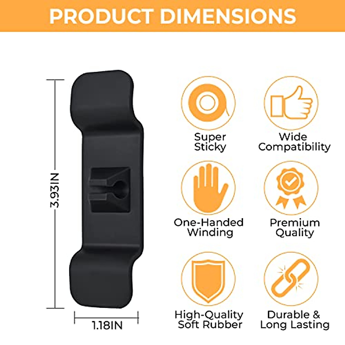 BETTAA HOME Cord Organizer For Appliances, Pack of 6- Kitchen Appliance Cord Winder, Cord Wrapper For Mixer, Blender, Coffee Maker, Pressure Cooker and Air Fryer.