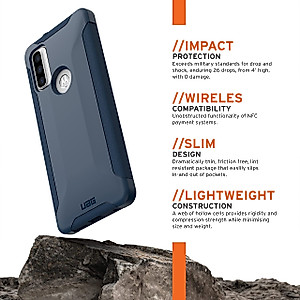 URBAN ARMOR GEAR UAG Made for Motorola Moto G Pure 2021 Case (USA & CA Models Only) [6.5-inch Screen] Scout Rugged Sleek Shockproof Lightweight Military Drop Tested Protective Cover, Mallard