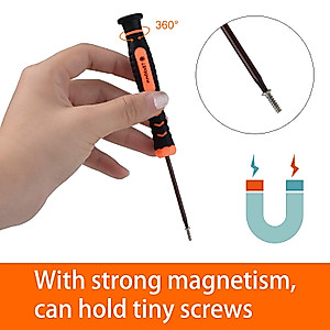 Sainwora 10 Pcs Thumbstick Replacement Kit for XBOX ONE/Xbox ONE S /PS4 Controllers Includes 4 Pack Black Analog Grip,T8/Phillips Screwdriver