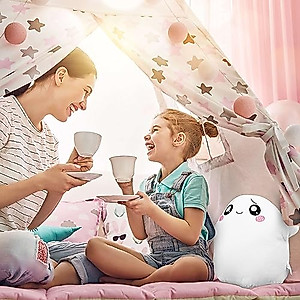 FRSHALOUIS Ghosty Plush Toy Doll - Glow in The Dark Fluorescent Plush Toy,Halloween Foxy and Boxy Plush The Best Gift for Christmas Birthday (Ghosty)