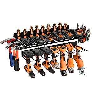 UU-Major Power Tool Organizer for Garage Organization,Drill Holder Wall Mount for Tool Stoarge,Tool Organizers and Garage Storage Shelves for Charging.Heavy Duty With 7 Holders…