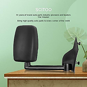 SCITOO Passenger Side View Mirror fit for 2003-2011 for Chevy Express 1500/2500/3500 for GMC Savana 1500/2500/35000 with Manual Fold Textured Right Exterior Mirror GM1321426