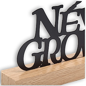 Disney Peter Pan Never Grow Up Tabletop Decor - Peter Pan Metal Silhouette on Natural Wood Base