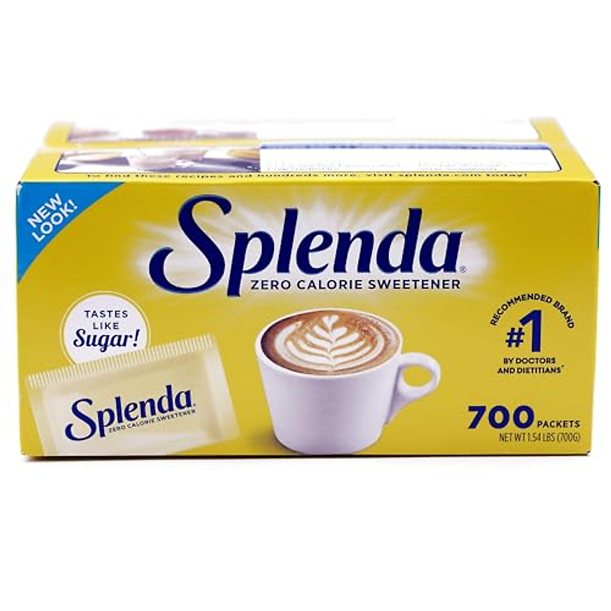 SPLENDA Zero Calorie Sweetener, 700 Count Packets