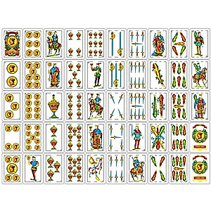 Liliane Collection Playing Cards - Full Deck with 50 Cards - Smooth Plastic Coated Cards – Beautifully Artistic Traditional Design