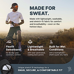 Branded Bills California Vintage PVC Black Curved Performance, Lightweight, Comfortable Baseball Cap