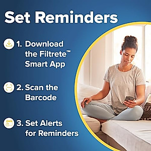 Filtrete 20x25x1 AC Furnace Air Filter, MERV 12, MPR 1500, CERTIFIED asthma & allergy friendly, 3 Month Pleated 1-Inch Electrostatic Air Cleaning Filter, 6-Pack (Actual Size 19.69x24.69x0.78 in)