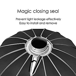 NEEWER Hexadecagon Softbox 36 inches/90 centimeters with Grey Rim and Bowens Mount, Portable Softbox Diffuser Compatible for NEEWER CB60 CB100 CB150 CB60 RGB and Other Bowens Mount Lights