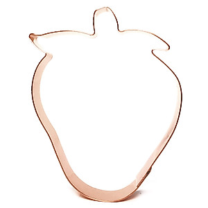4 Inch Strawberry Fruit Copper Cookie Cutter