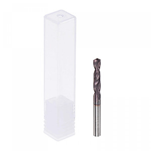 uxcell Carbide Twist Drill Bits 3.4mm, DIN K45 Tungsten Carbide AlTiSin Coated Jobber Drill Bits Straight Shank Drilling Cutter for Stainless Steel Alloy Steel