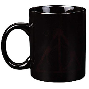 Harry Potter Deathly Hallows Heat Changing Coffee Mug - Symbol Image Reveals with Heat - Officially Licensed - Gift for Kids, Teens & Adults - Ceramic
