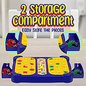 PlayRoute Shape Pop Up Board Game | 1 and 2 Player Game for Kids Ages 4-6-8+ | Educational Classic Board Game Shape Matching Puzzle Toys for Boys & Girls