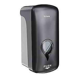 Manual Foaming Soap Dispenser, 35 oz (1000ml) Refillable Wall-Mount Foam Hand Soap Dispenser-Dark Grey, CD.PANG