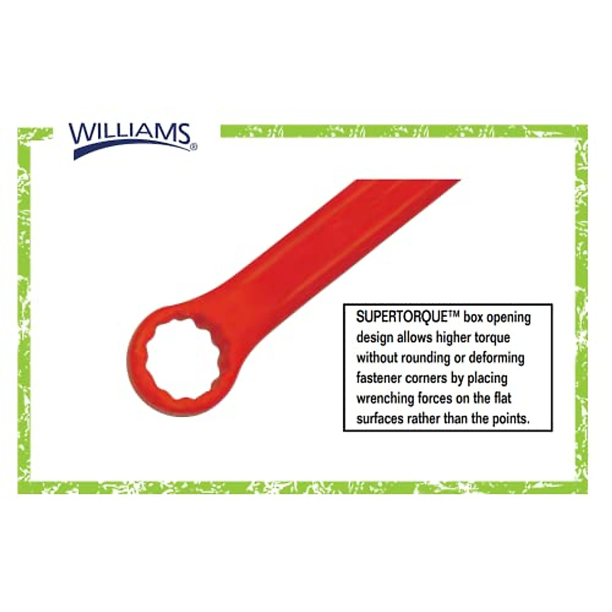 Williams 1216RSC Red Super Combo Combination Wrench, 1/2-Inch