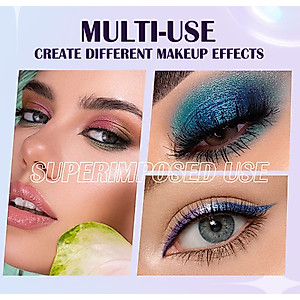 ABELYN 10 Colors Glitter Liquid Eyeshadow Makeup Set Long Lasting Highly Pigmented Liquid Eye Shadow Shimmer Metallic Shining Sparkly Eyeshadow Cosmetics