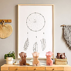 Body Candle Female Torso Candle 6'' Shaped Candles Aesthetic Candle Soy Candle Home Decor for Bathroom Bedroom Gift for Home Spa Wedding Women Birthday Valentine's Day Gift(Brown)