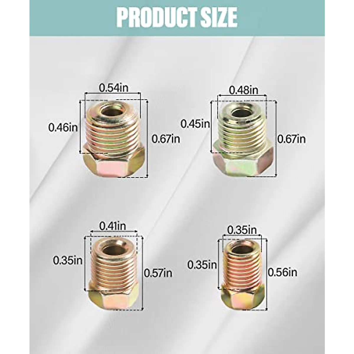 YAKEFLY 25 Ft Flexible Tube Line Roll,1/4" Brake Line Tubing Kit,Copper Coated Alloy Brake Line Tubing Coil with 16 Inverted Flare Fittings,Fuel Line Coil(Silver)