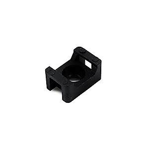 QualGear CM1-B-100-P Cable Tie Mount, Black