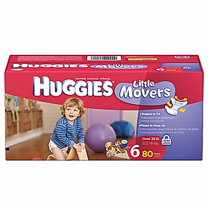 Huggies Little Movers, Size 6, 80 Count (Packaging May Vary)