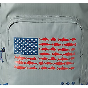 Columbia Unisex PFG PHG Zigzag 22L Backpack, Titanium/Carbon/PFG Fish Flag, One Size