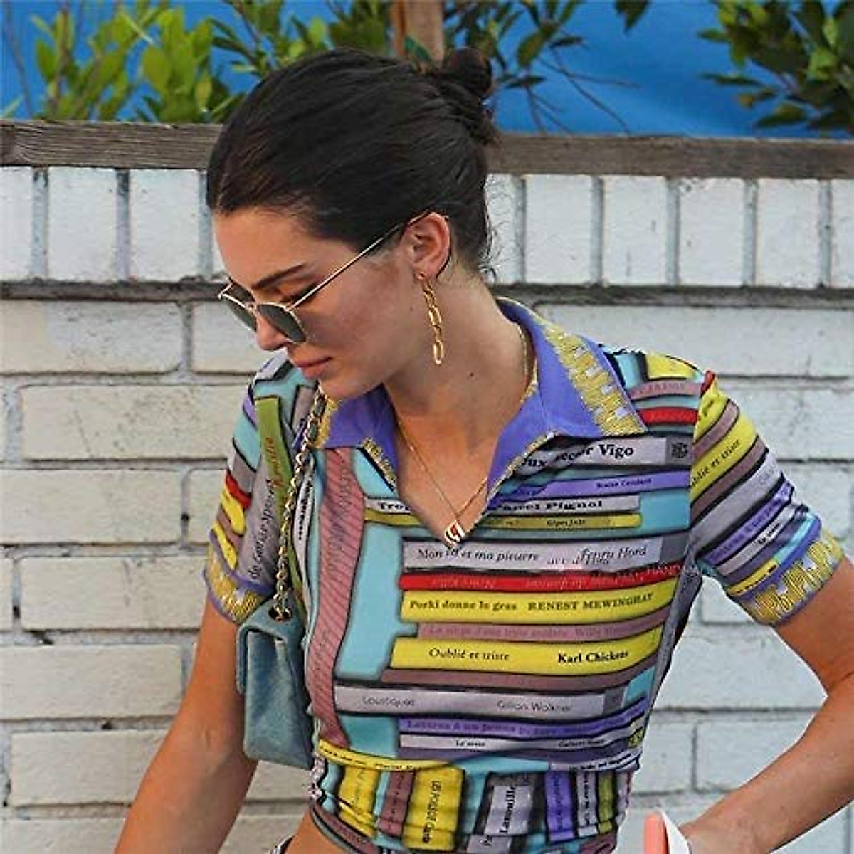 Link Chain Drop Earrings Minimalist Punk Paperclip Chain Dangle Earrings for Women Gold Silver